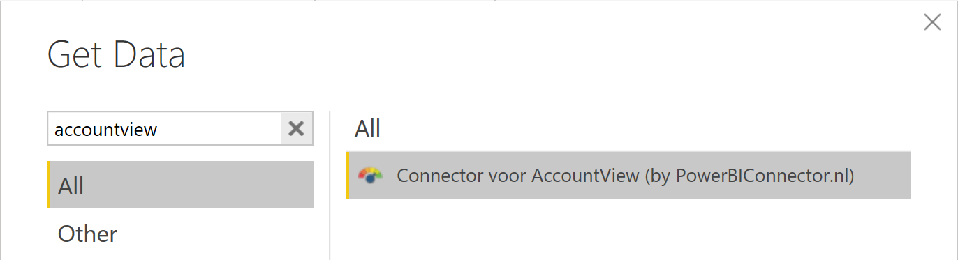 2.2 Gebruik Connector - Power BI Connector