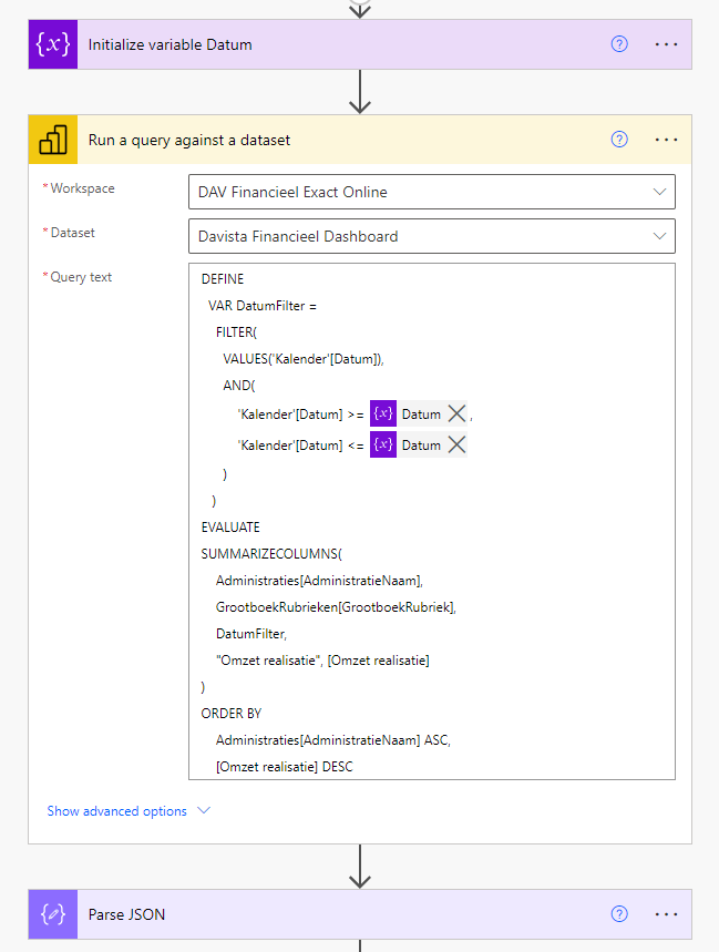 Processen automatiseren met Power BI data - Power BI Connector