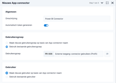 1.1 Voorbereidingen in AFAS - Power BI Connector